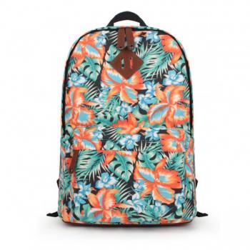 Autumn Is Coming Floral Canvas Backpack on Luulla